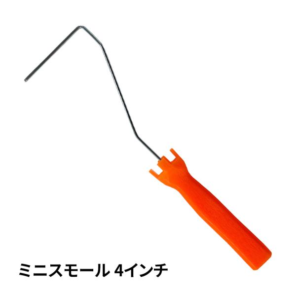 【商品説明】ミニスモールローラー用のハンドルです。（商品内容）タイプ：ミニスモールローラー用ハンドルサイズ(inch)：4インチ販売単位(本)：1本