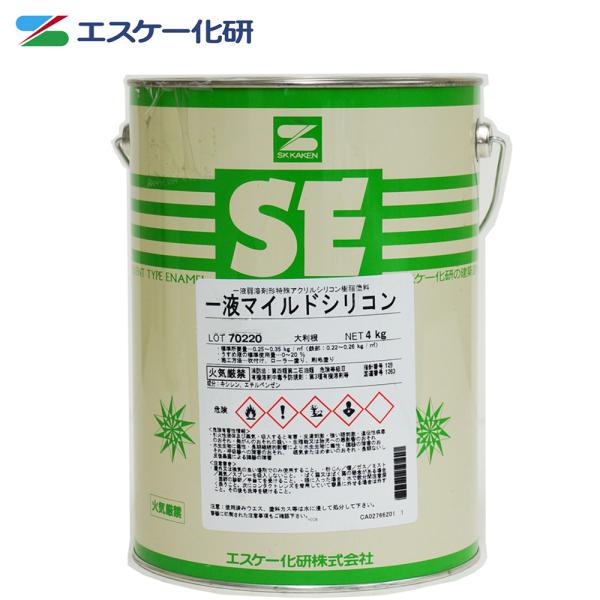 （商品内容）●一液マイルドシリコン 4kg　濃彩色※関東地方以外は送料が掛かります。※メーカー出荷完了後はお客様都合によるキャンセル・返品はお受けできません。※日付指定は出来ません。※画面上の色見本は実際の色とは異なって見えますのでご注意下...