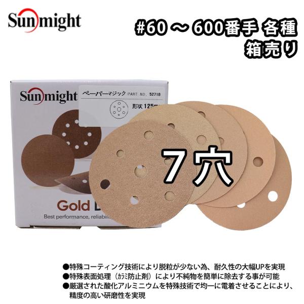 （商品内容）●SM ペーパーディスクV（マジック） 125mm 7穴 (100枚) 箱売りサンディングについてお悩みはありませんか？●脱粒の為、持続性がなく研磨作業時間がかかる●仕上り・研磨・作業品質のバラつきがある●すぐ研磨石が飛んでしま...