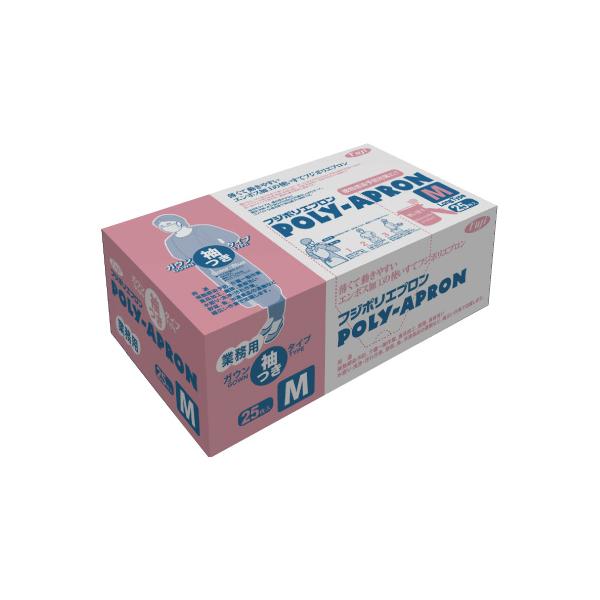 ※ご注意ください※個人宅配送不可の為、お届け先住所に農園名、店舗名、営業所名等屋号が必須となります。規格：Mサイズ材質：ポリエチレン(エンボス加工)、ブルー仕様：袖付きメーカー：フジナップ株式会社1ケース：25枚×8箱入り薄くて動きやすいエ...