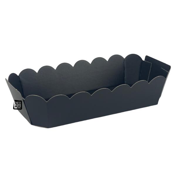 ※ご注意ください※個人宅配送不可の為、お届け先住所に農園名、店舗名、営業所名等屋号が必須となります。規格：205×105×高さ45mm材質：紙(マイクロ段ボール)色・柄：黒(ブラック)メーカー：大黒工業株式会社1ケース：50枚×8入り※直接...