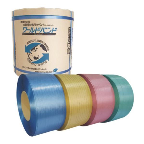 ※ご注意ください※個人宅配送不可の為、お届け先住所に農園名、店舗名、営業所名等屋号が必須となります。規格：幅15.5mm×2500m巻、紙管内径200φ材質：PP(再生原料50%以上使用(添加剤等を除く))引張強度：(N)1270以上、(k...