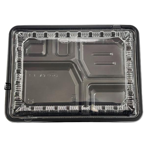 ※ご注意ください※個人宅配送不可の為、お届け先住所に農園名、店舗名、営業所名等屋号が必須となります。外寸：264×197×高さ32(フタ12)mm材質：本体MSD、蓋OPS仕様：内嵌合蓋付、レンジ可色・柄：本体/黒、蓋/透明メーカー：エフピ...