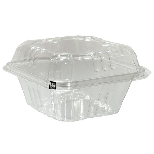 規格：103(内寸90)mm×103(内寸90)mm×高さ59mm材質：OPS仕様：嵌合、4穴開き重量/枚：5.5gメーカー：信和株式会社1ケース：100個×15袋入り●目安●ミニトマト約170g