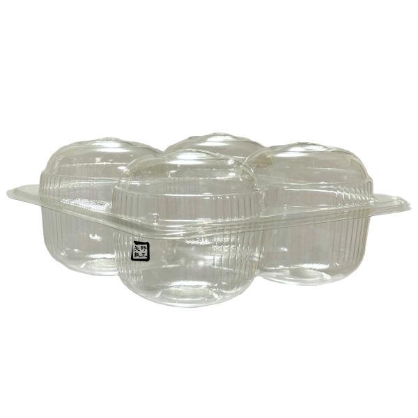 規格：長辺180mm×短辺175mm×高さ本体46+蓋31mm φ80mm材質：A-PET 嵌合 穴あき重量/枚：20.2gメーカー：信和株式会社1ケース：100枚×6袋入り●目安●桃・リンゴMサイズ4個用