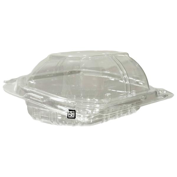 規格：長辺155(130)mm×短辺120(98)mm×高さ53mm※()は内寸材質：OPS 8穴あき ボタン嵌合重量/枚：10.2gメーカー：信和株式会社1ケース：100枚×8袋入り●目安●ミニトマト150〜200g用