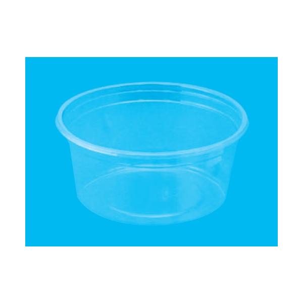 規格：φ100mm×高さ45mm材質：A-PET内容量：200cc重量/枚：5gメーカー：ミネロン化成工業株式会社1ケース：100枚×25本入り■ロースタックのA-PET素材の透明丸カップです。ロースタックにより約30％ケースサイズがコンパ...