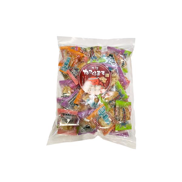 【たこやき味】サクサク食感のおかきに、たこやきの香ばしさとソースの旨味をきかせた、やみつきになる味わいに仕上げました。［分類］あられ・おかき・せんべい・かきもち