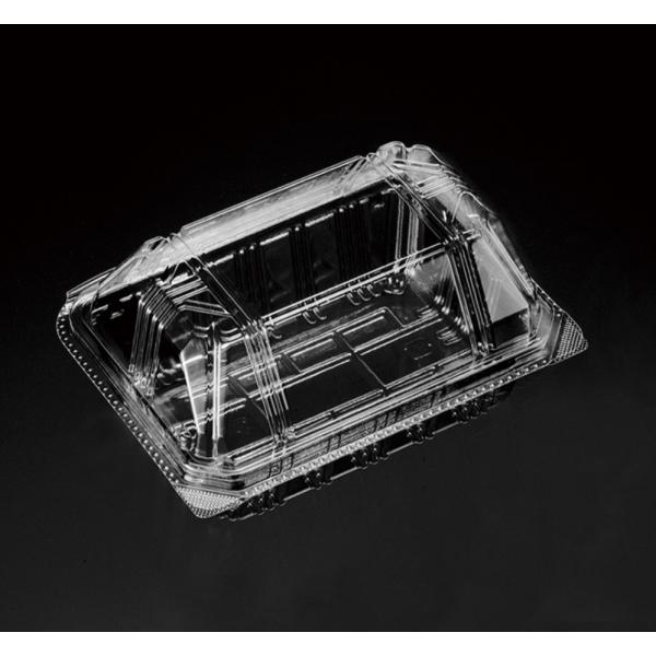 材質：OPSサイズ：外寸/129x96x33+37mm/総高さ 64mm＊カチッとはまる外嵌合タイプのフードパックです。＊身・フタ一体型の、おにぎり2~3個用容器です。＊電子レンジ使用不可/オーブンレンジ使用不可＊耐熱温度：80℃