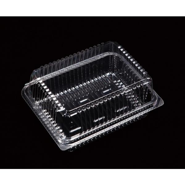 材質：OPSサイズ：外寸/152x126x31+32mm/総高さ 62mm＊カチッとはまる外嵌合タイプのフードパックです。＊身・フタ一体型のサンドイッチ用です。＊すっきりとした形状で中身が見えやすくなっています。＊電子レンジ使用不可/オーブ...