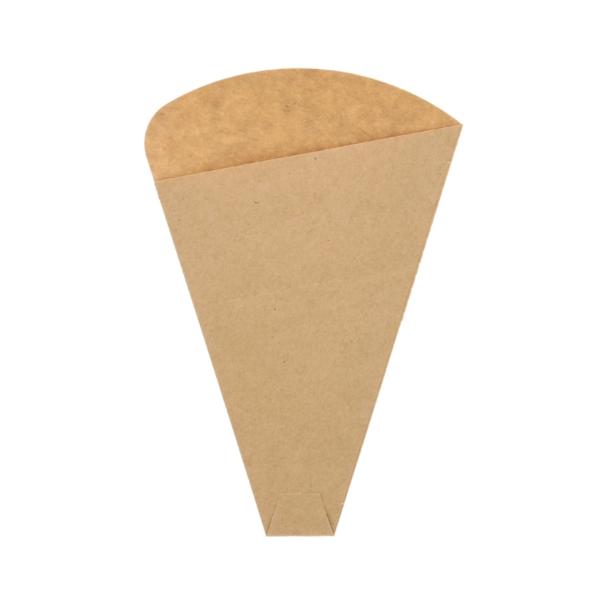 材質：未晒クラフト紙100%+PEラミネートサイズ：幅122x高180mm＊定番のクレープ用の袋がミシン目入りになって食べやすく、使いやすくなりました。