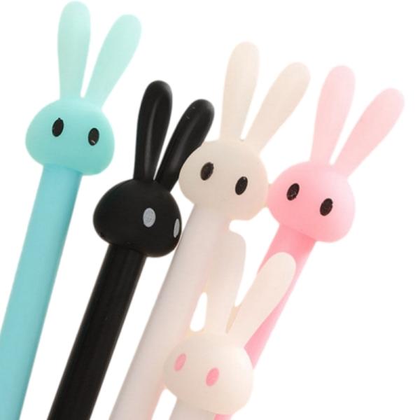 キーワード：ボールペン　ジェルタイプ　かわいい・メーカー：-・サイズ(mm):・原材料：-・カラー： ブルー、黒、ピンク、白（黒目）、白（ピンク目）・原産国：中国※商品画像については、モニターによって色味が若干異なります事ご了承ください。