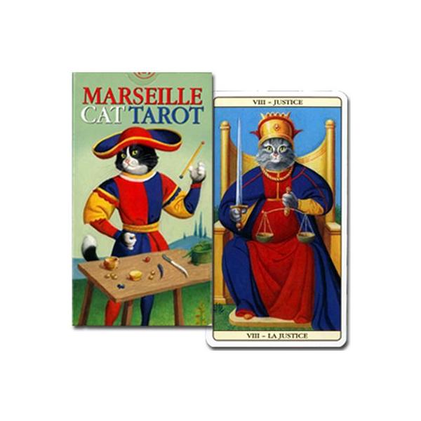 可愛らしい猫たちが主役のマルセイユ版タロットが登場です！イタリアのカードメーカー、Lo Scarabeo（ロ・スカラベオ）社出版の人気タロットカード、『ホワイトキャッツ・タロット』も手掛けたSeverino Baraldiによるイラストです...