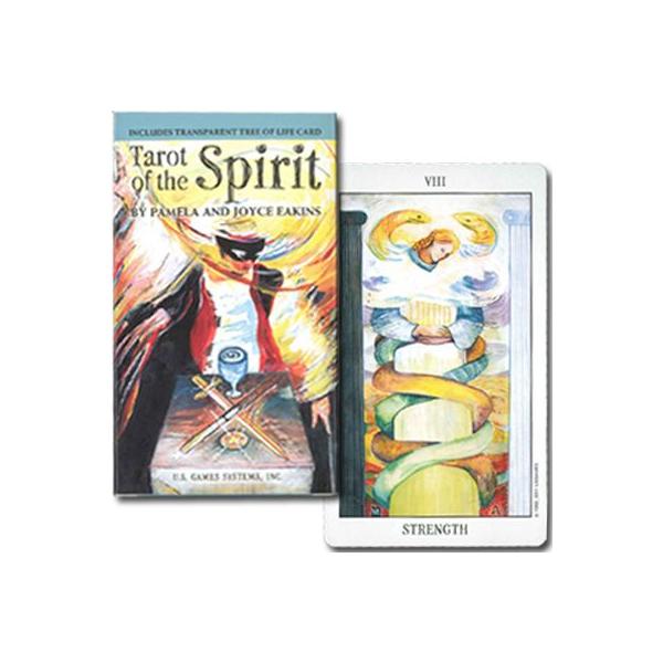 “Spirit”=「精霊」　をテーマに制作されたタロットカード。カードには「4大精霊」である、水の精霊、火の精霊、風の精霊、地の精霊を象徴するイラストが描かれています。カードは、大アルカナと呼ばれる22枚と小アルカナと呼ばれる56枚、ボーナ...