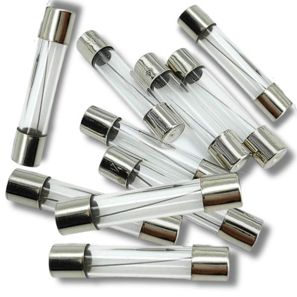 ガラス管ヒューズ 5×20mm 250V 10個入り電子機器・電気機器などの交換・補修用に便利なガラス管ヒューズです。用途に合わせて0.1A〜20Aまで全17種類からお選びいただけます。【商品仕様】・種類：ガラス管ヒューズ・サイズ：約5×2...