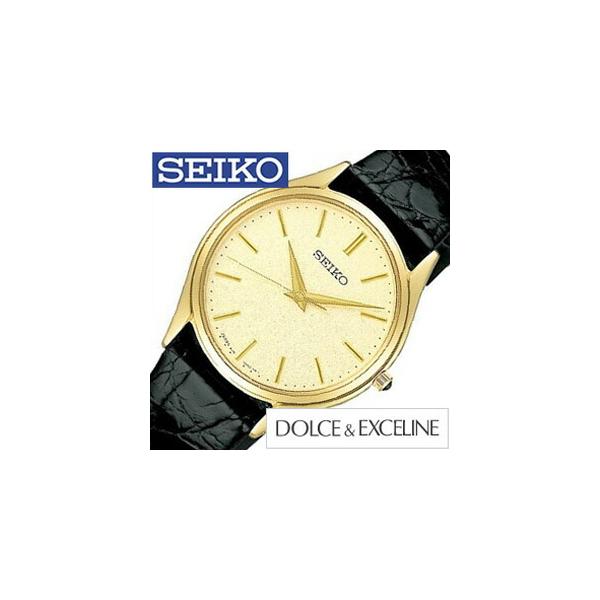 セイコー 腕時計 SEIKO ドルチェ &amp; エクセリーヌ【型番】SACM150【ケース】材質：金色メッキケース　裏ぶた：ステンレス ガラス素材:サファイアガラス サイズ：約縦33mm×横33mm×厚さ：約5.3mm 重さ：約26g【...