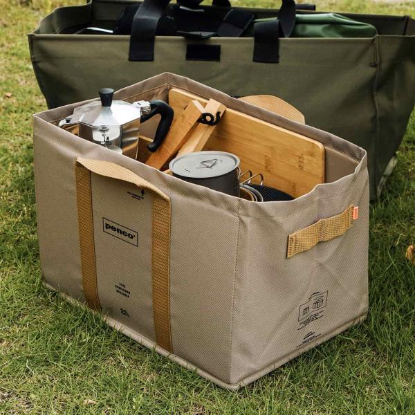 pencoらしいカジュアルなデザインが魅力のボックス型バッグ(収納ボックス)です。折りたたみ可能なので、使わない時はすっきりコンパクト。インテリアでの収納はもちろん、車に積んでおけば買い物やキャンプなどでも活躍します。雑誌やお子様のおもちゃ...