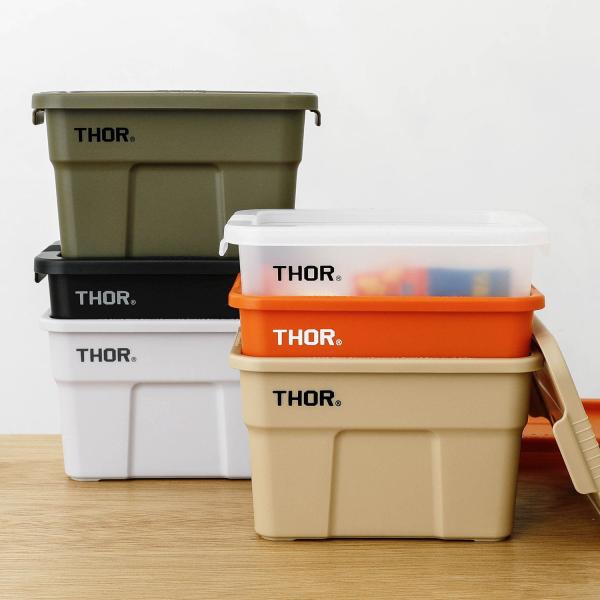 THOR（ソー）ラージトート DCの、可愛いミニサイズです。ロゴのデザインをリニューアルしました。蓋付きのケースなので、細々した文具や、充電器などのコード類、お子様の小さなおもちゃなど、ごちゃつく物もすっきり収納できます。アウトドアやキャン...