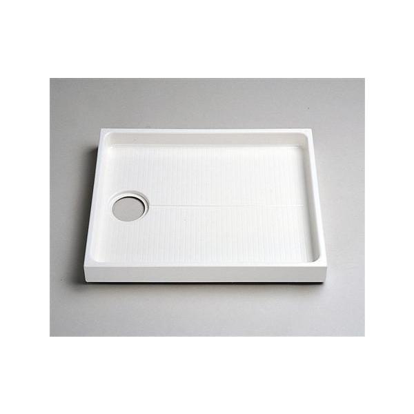 ●洗濯機用パン(PWP740N2W)740サイズ　※寸法：740×640×60mmPP樹脂製カラー：ホワイト●横引きトラップ(PJ2008NW)ABS樹脂製ヨコビキ排水トラップフランジ取付用アダプター・ホースバンド2個付目皿・フランジ・エル...