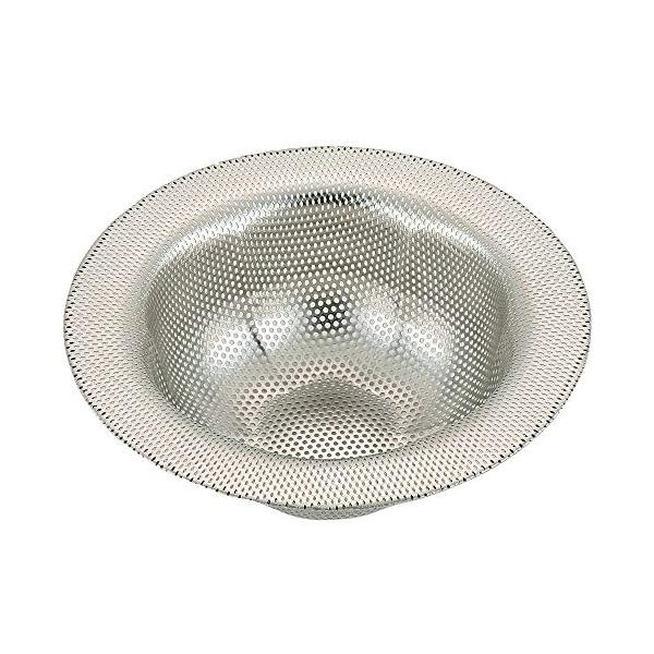 原産国:日本サイズ:131×131×40mm本体重量:48g素材:18-8ステンレススチールシンクの形や使い方によってお選びいただける、パンチングごみ受けサビにくく、お手入れ簡単なステンレス製です。変形しにくく耐久性に優れたパンチングタイプ...