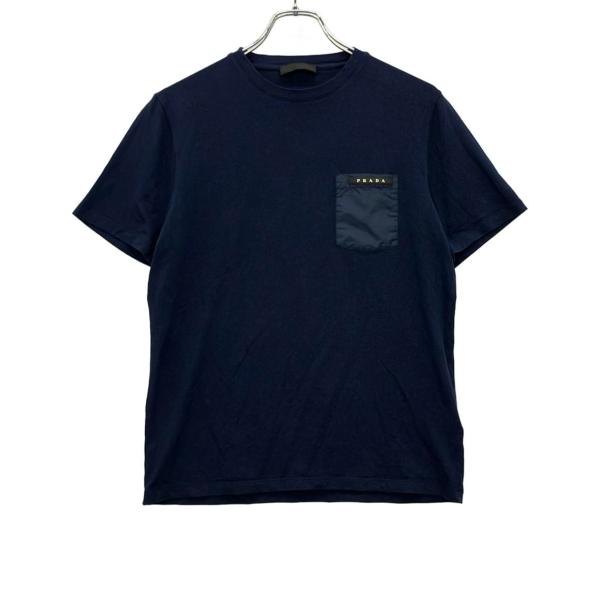 プラダ ラバーロゴナイロンポケットTシャツ メンズ SIZE S PRADA 中古