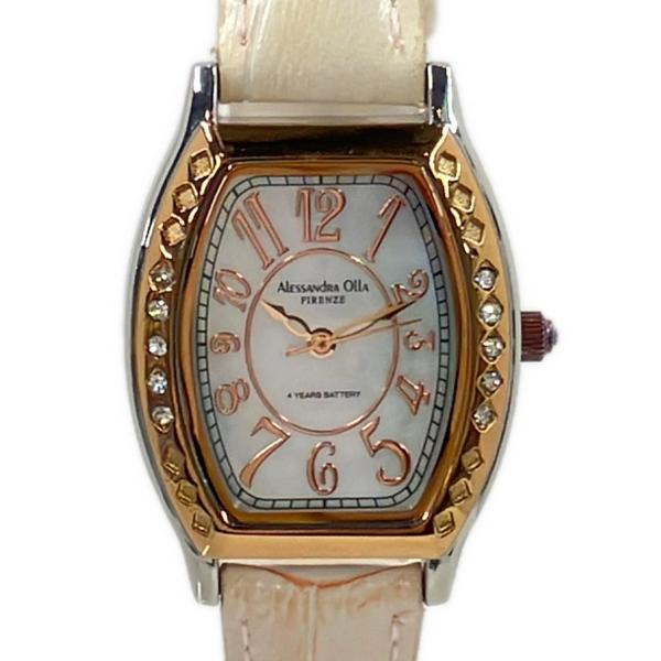 出品日:20260126 性別:レディース ジャンル1:時計 ジャンル2:腕時計 シーズン:ALL（オールシーズン） カラー:シルバー系 状態ランク:B ブランド:アレサンドラオーラ ブランド: ALESSANDRA OLLA 型番:AO-...