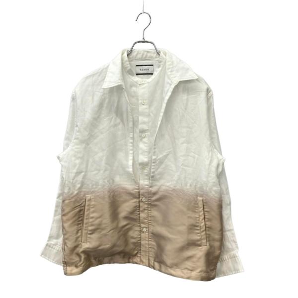 出品日:20251228 性別:メンズ ジャンル1:ファッション ジャンル2:長袖シャツ シーズン:SS（春夏） カラー:ホワイト系 状態ランク:B ブランド:ターク ブランド: TAAKK 型番:TA21AWSH052