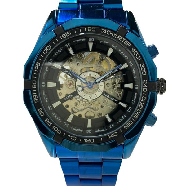 出品日:20260215 性別:メンズ ジャンル1:時計 ジャンル2:腕時計 シーズン:ALL（オールシーズン） カラー:ブルー系その他 状態ランク:B ブランド: FORSINING 型番:TM340