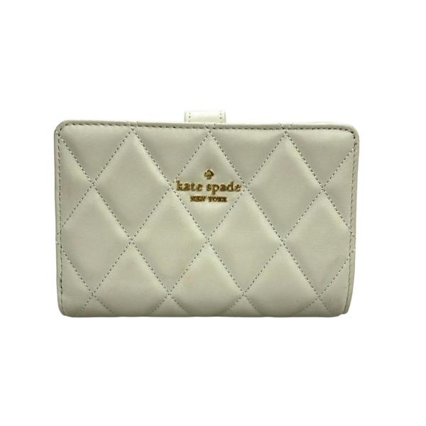 出品日:20260111 性別:レディース ジャンル1:小物 ジャンル2:二つ折り財布 シーズン:ALL（オールシーズン） カラー:ホワイト系 状態ランク:B ブランド:ケイトスペード ブランド: Kate Spade