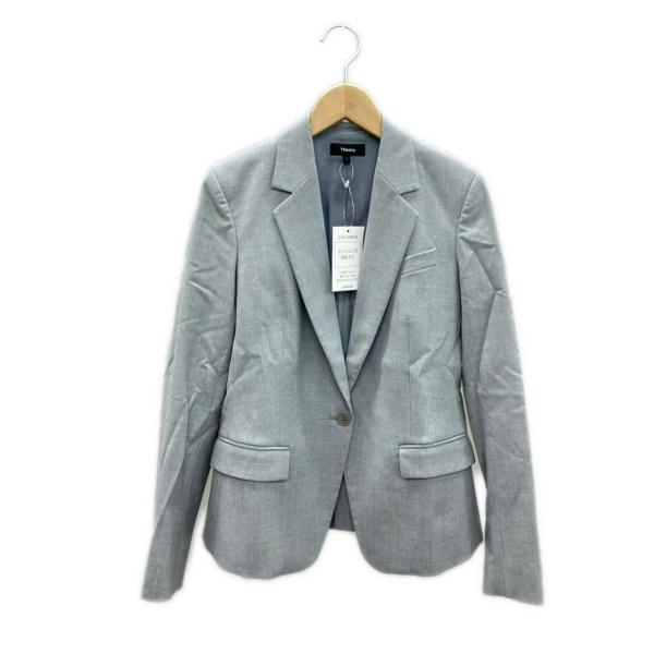 出品日:20250215 性別:レディース ジャンル1:ファッション ジャンル2:テーラードジャケット シーズン:AW（秋冬） カラー:グレー系 状態ランク:D ブランド:セオリー ブランド: theory