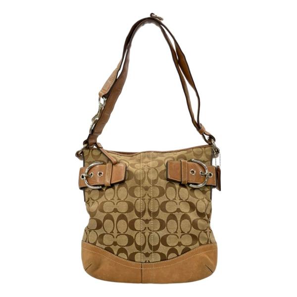 出品日:20251122 性別:レディース ジャンル1:バッグ ジャンル2:ショルダーバッグ シーズン:ALL（オールシーズン） カラー:ブラウン系その他 状態ランク:B ブランド:コーチ ブランド: COACH ライン:シグネチャー 型番...