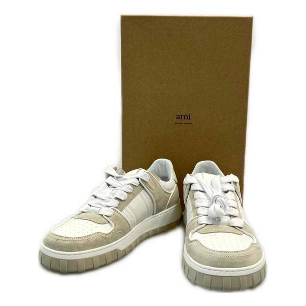 出品日:20250905 性別:メンズ ジャンル1:ファッション ジャンル2:スニーカー シーズン:ALL（オールシーズン） カラー:ホワイト系その他 状態ランク:B ブランド:アミ アレクサンドル マテュッシ ブランド: ami alex...