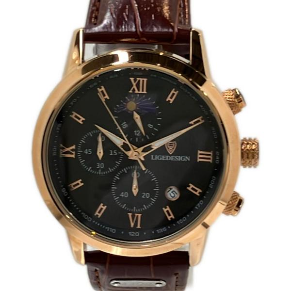 出品日:20251218 性別:メンズ ジャンル1:時計 ジャンル2:腕時計 シーズン:ALL（オールシーズン） カラー:ゴールド系 状態ランク:B ブランド:リジェ ブランド: LIGE