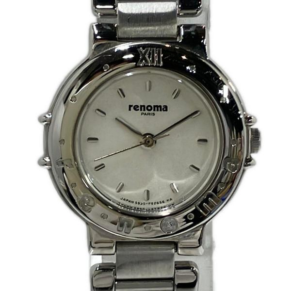 出品日:20260117 性別:レディース ジャンル1:時計 ジャンル2:腕時計 シーズン:ALL（オールシーズン） カラー:シルバー系 状態ランク:B ブランド:レノマ ブランド: renoma 型番:5931-F90834