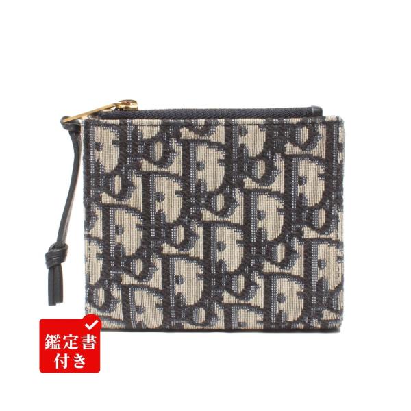 クリスチャンディオール 二つ折り財布 オブリーク レディース