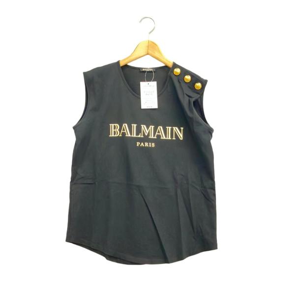 出品日:20250420 性別:レディース ジャンル1:ファッション ジャンル2:ノースリーブシャツ シーズン:SS（春夏） カラー:ブラック系 状態ランク:A ブランド:バルマン ブランド: BALMAIN