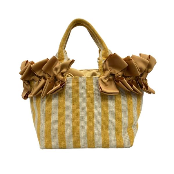 出品日:20260228 性別:レディース ジャンル1:バッグ ジャンル2:トートバッグ シーズン:ALL（オールシーズン） カラー:イエロー系その他 状態ランク:B ブランド:ストロベリーフィールズ ブランド: STRAWBERRYFIELDS