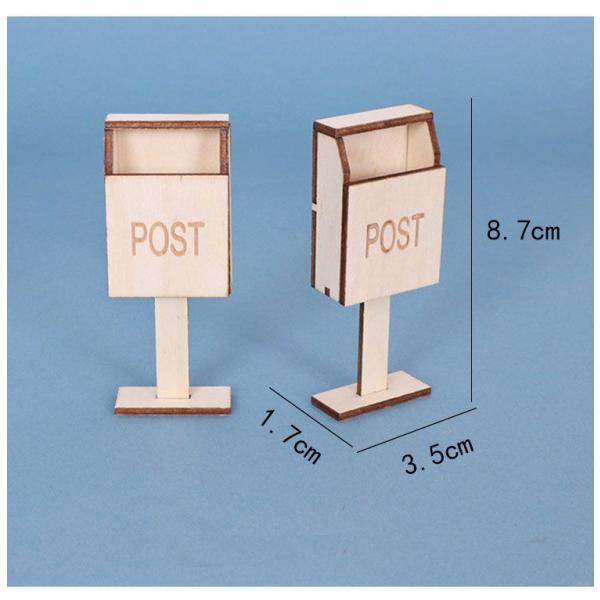 ※お急ぎの場合は、ご注文時に※※＜宅配便＞をご選択ください（有料）※ミニチュア雑貨  木製ポスト　白木お好みのドールハウスのカスタマイズに※撮影用小物は付属しません素　材：木カラー：サイズ：写真参照生産地：中国