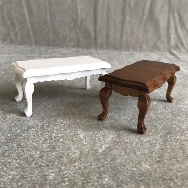 ※お急ぎの場合は、ご注文時に※※＜宅配便＞をご選択ください（有料）※2色展開　ミニチュア雑貨 コーヒーテーブルシルバニアの家具の実寸とほぼ同じスケール感ですのでシルバニアにもお使い頂けそうです素　材：木カラー：ホワイト／ブラウンサイズ：約9...