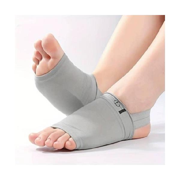 土踏まず アーチ　マッサージ正しい歩行姿勢をキープ長時間立ち仕事を楽に【サイズ】フリーサイズ【素材】シリコン　ポリエステル【タイプ・カラー】グレー