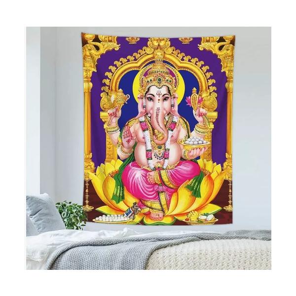 シヴァ神 タペストリー【サイズ】縦：約92.5cm×横：約73cm【素材】ポリエステル【タイプ・カラー】シヴァ神