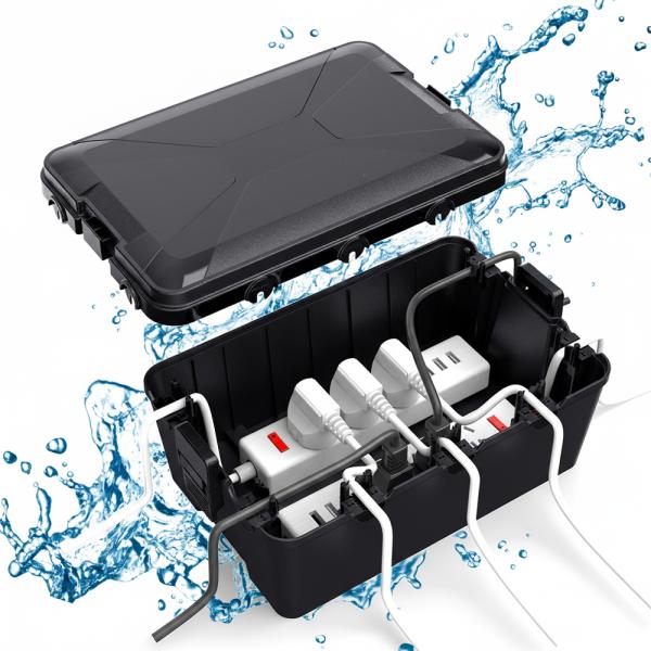 イルミネーションや屋外イベント、アウトドア、芝生や庭の電動工具使用時、噴水、生け簀、防犯カメラなど、屋外・屋内で多用途に活用いただけます。ごちゃごちゃして見えがちがケーブルをまとめることで、すっきり見せることができます。コンセントやケーブル...