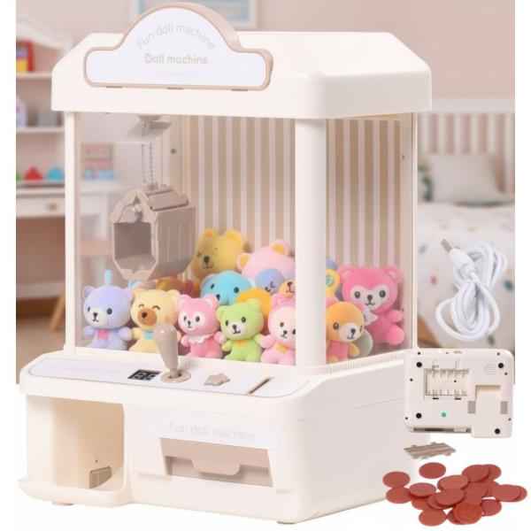 【誕生日やイベントにおすすめ】子供やお孫さん、甥っ子や姪っ子の誕生日プレゼントやクリスマスプレゼントなどにぴったり。家族全員で楽しむことができるリアルなクレーンキャッチャーです。持ち運びに便利なハンドル付きなのでどんなシーンでも気軽にお使い...