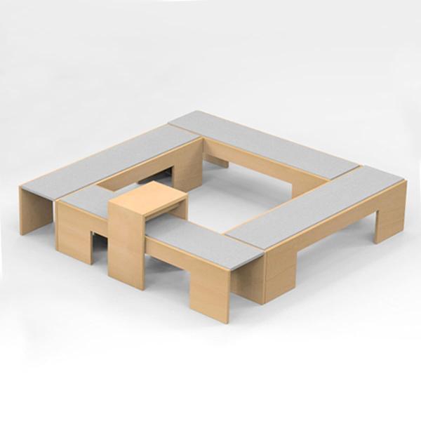 ■フレーム：シナ積層材（艶消し仕上げ）■脚部：専用プラパート付■サイズ：W1600×D400〜470×H415〜600■補足：完成品／サイズ選択／カラー選択／張地選択／グリーン購入法適合【注意事項】※この製品は張地を横方向に加工しております...