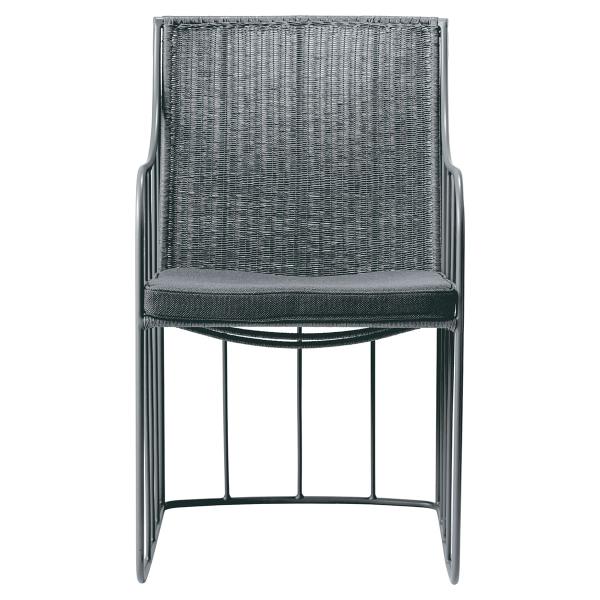 ■材質：PW（ペーパーウィッカー） ST（スチール）■座面：シートクッション付（フレームと同系色）■デザイン：Satoshi Umeno■サイズ：W500×D550×H860（SH470 AH650）■補足：完成品／カラー選択北海道、沖縄、...