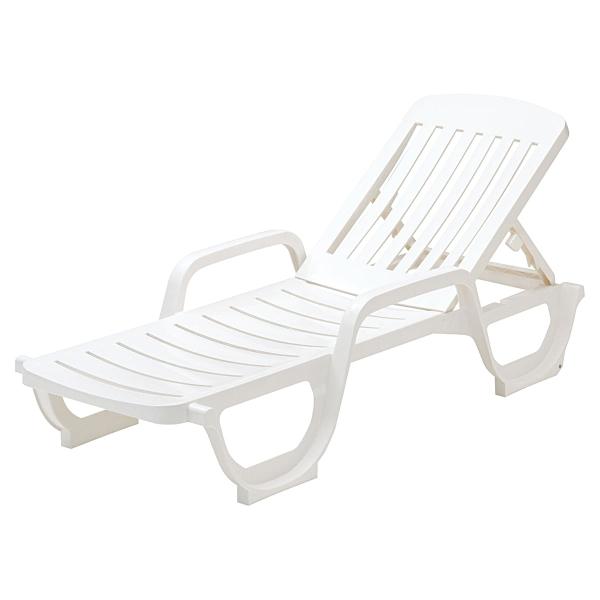 ■主材：ポリプロピレン■機能：4段階リクライニング　スタッキング可能　屋外使用可能■重量：9.7kg■サイズ：W670×D1900×H290〜920（SH285）■補足：完成品／スタッキング／屋外使用可能北海道、沖縄、離島及び中継を伴う場合...