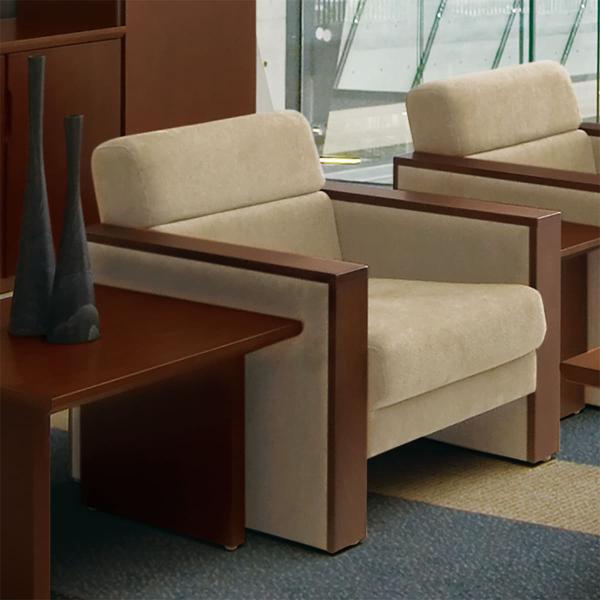 ■肘部：タモ無垢材ウレタン塗装仕上■サイズ：W750×D795×H695（SH380 AH520）■補足：完成品／張地選択／グリーン購入法適合北海道、沖縄、離島及び中継を伴う場合は、追加送料が必要ですので別途ご案内致します。