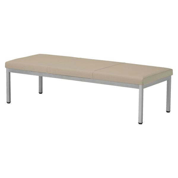 ■張地：合成レザー（PVC）■張地機能：防炎　イージークリーン　耐アルコール　耐次亜塩素酸　抗菌■本体：木枠■脚部：スチール（角31ｍｍ） 粉体塗装（シルバー） アジャスター付■サイズ：W1200〜1800×D580×H420■補足：お客様...