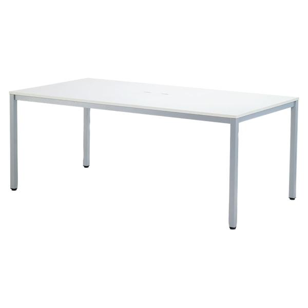 ■天板：低圧メラミン樹脂化粧木質ボード　PVCエッジ■フレーム・脚部・配線BOX：スチール（粉体塗装）■配線BOX個数：　　W1800：1個　　W2100・2400：2個■アジャスター：ポリプロピレン■サイズ：W1800〜2400×D900...