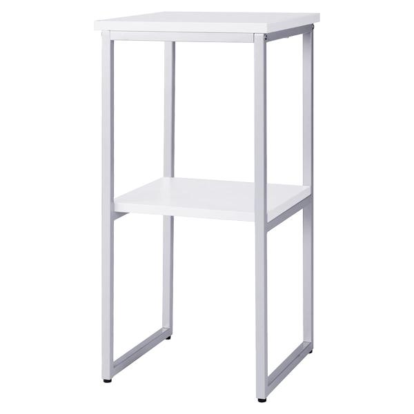 ■天板・棚板：低圧メラミン樹脂化粧木質ボード　PVCエッジ■フレーム：スチール（粉体塗装）■アジャスター：ポリプロピレン■サイズ：W350〜500×D350×H730■補足：お客様組立品／サイズ選択／カラー選択北海道、沖縄、離島及び中継を伴...